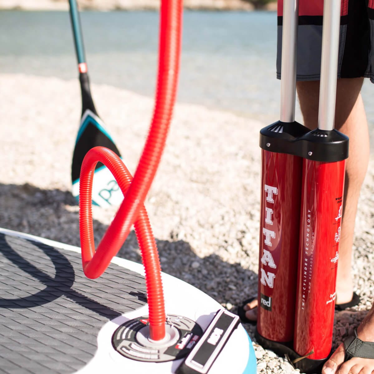 Red Paddle Co Titan Pump - Polkerris Beach